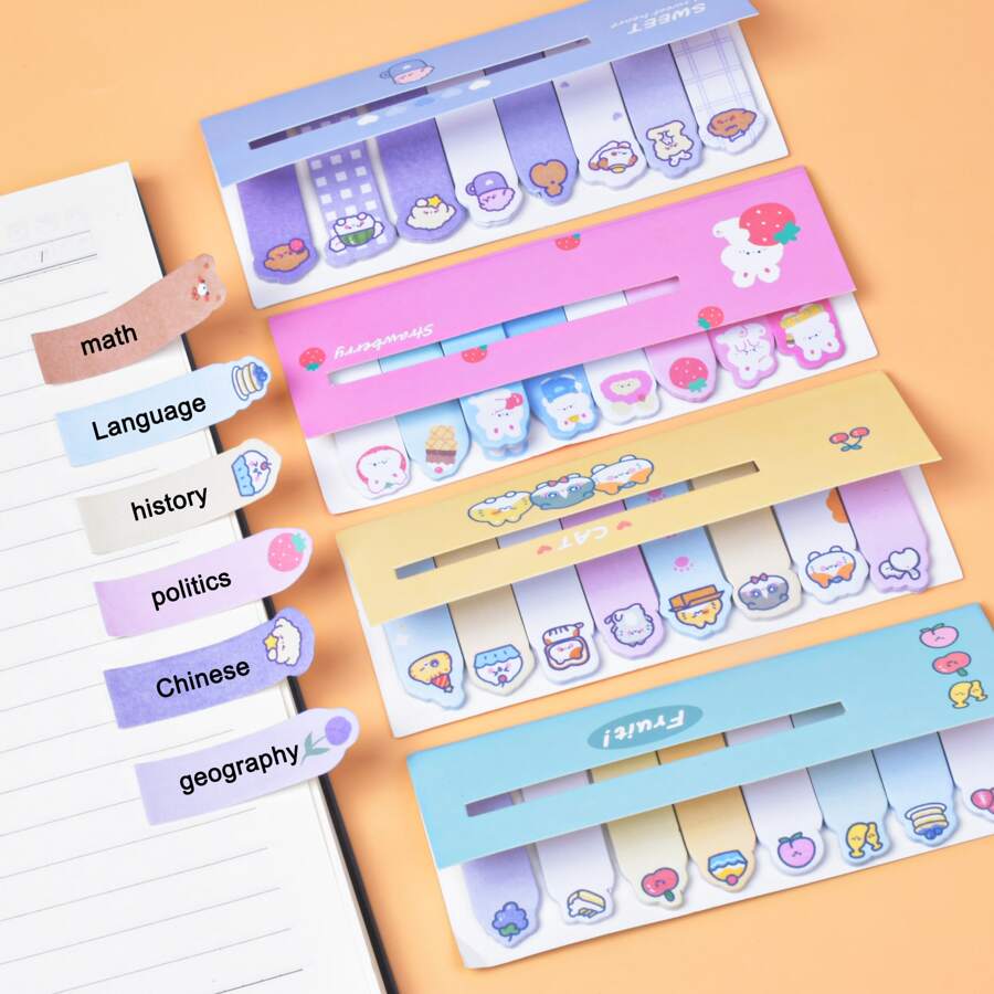 720 Sticky Note Flag Stickers Sticky Tabs Page Markers Cute Page Flags ...