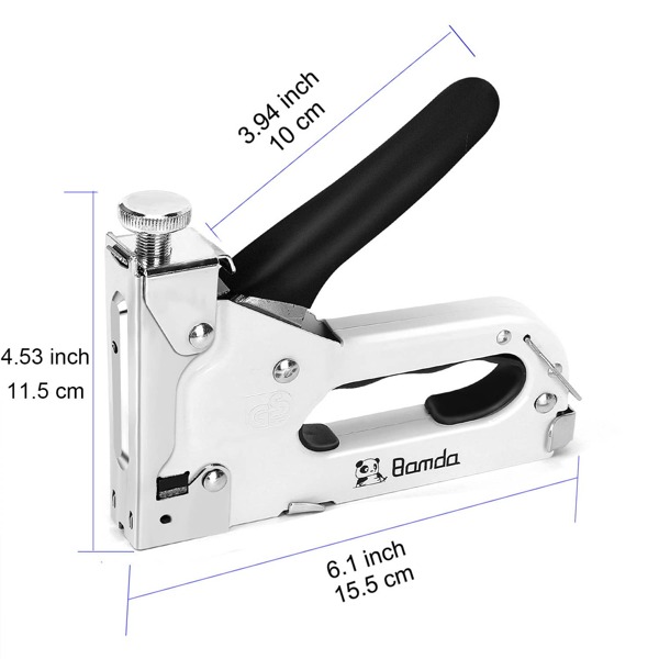 3-in-1 Heavy Duty Staple Gun Set With 300 Staples, Used For Material ...