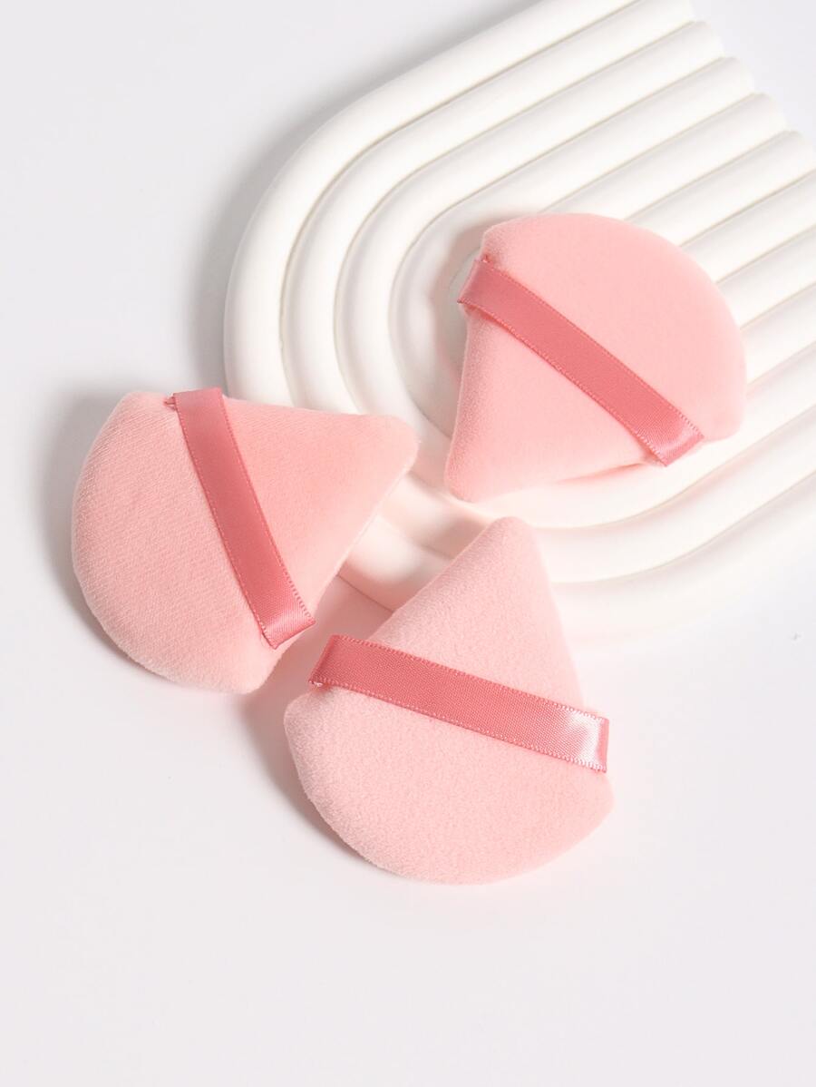 3 Pcs Of Triangular Powder Puff Makeup Sponges, Latex-Free Blending ...