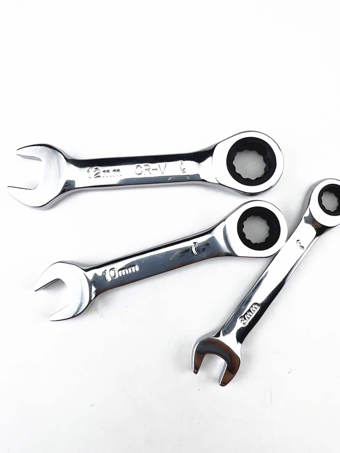 Short-handle Quick Release Ratcheting Wrench Plum-shaped Combination ...