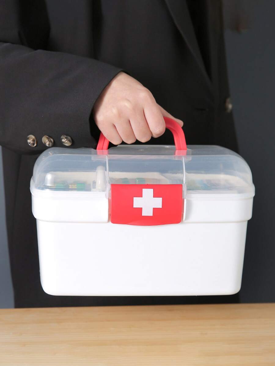 Family Medicine Cabinet Large-capacity Storage Box, Small Medical Items ...