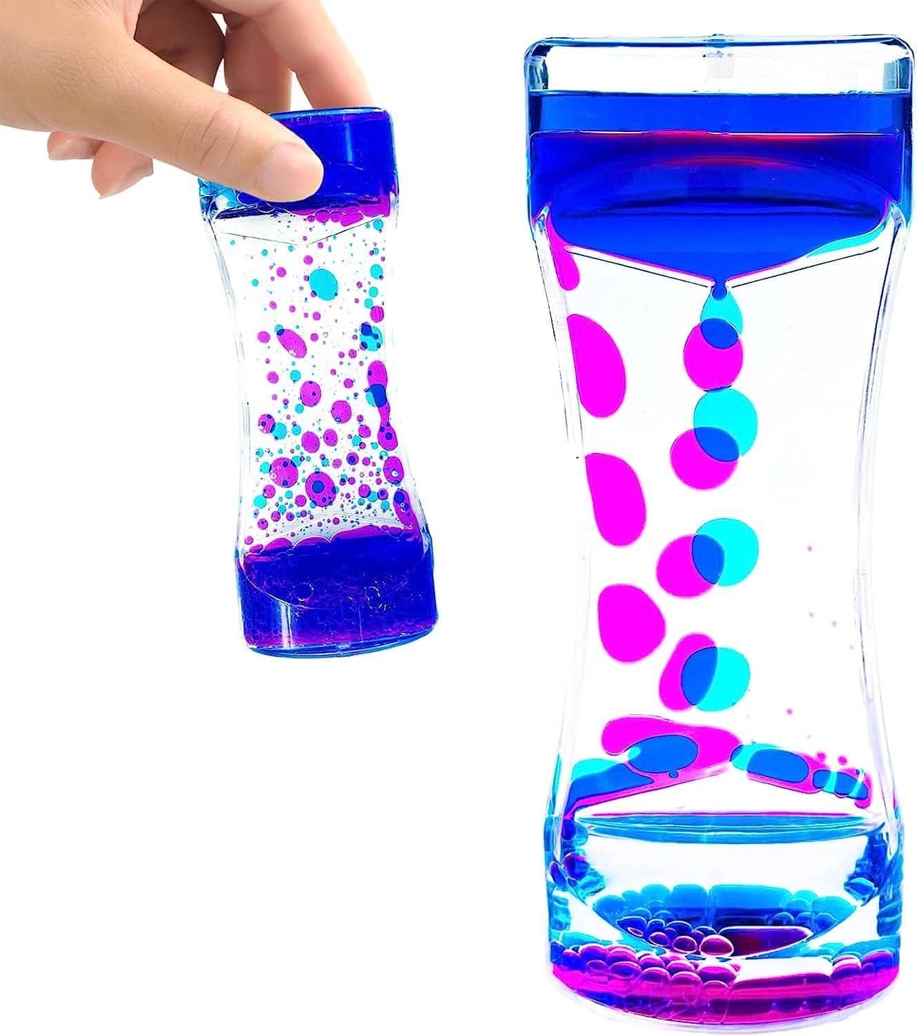 Liquid Motion Bubble Adults, Hourglass Liquid Bubble, Timer For Sensory ...