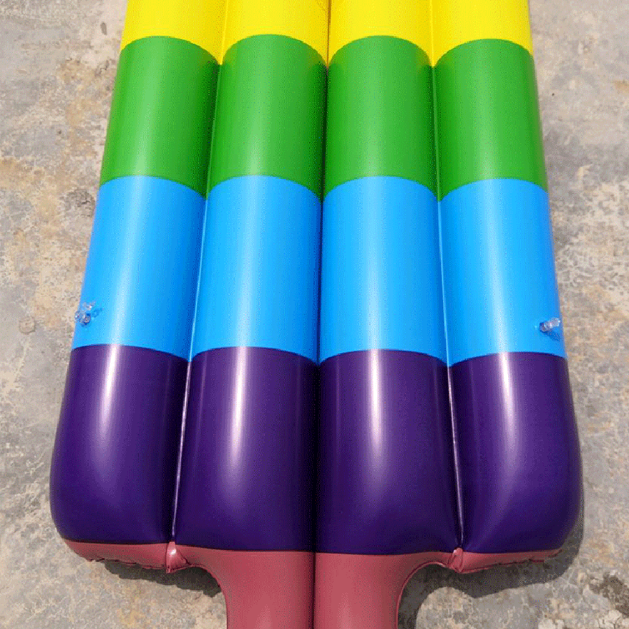 1pc Colorful Inflatable Ice Cream Pool Float Pvc Water Lounger | SHEIN USA