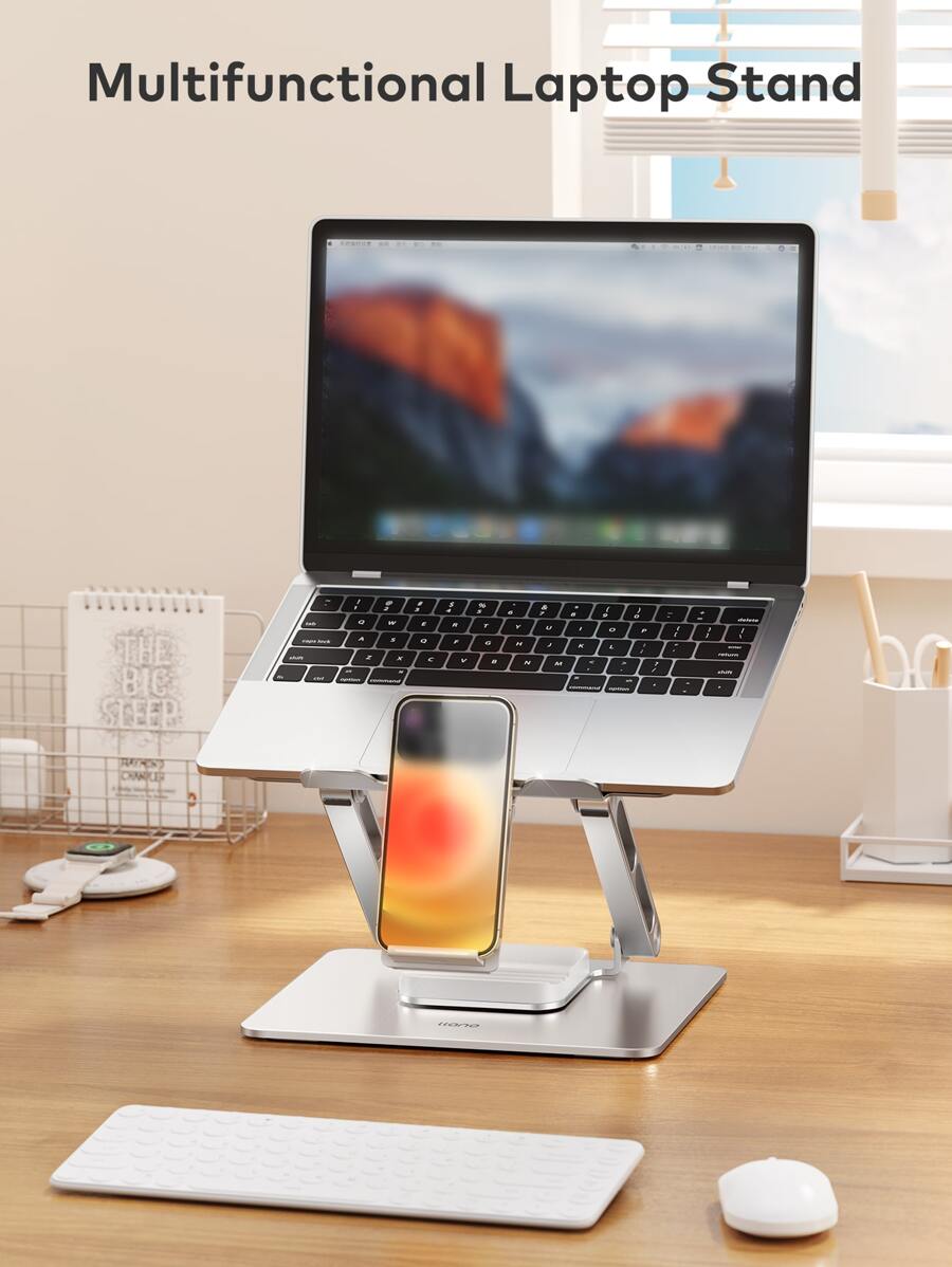 Llano Laptop Stand 720° Dual-Axis Rotation Adjustable Bracket Elevator ...