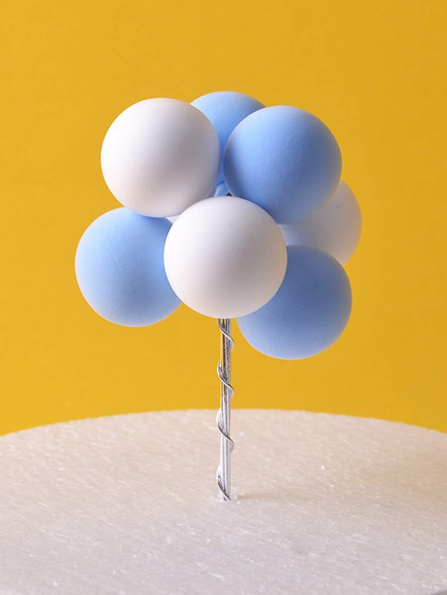 8pcs Cake Decoration Colorful Balloon Picks | SHEIN USA