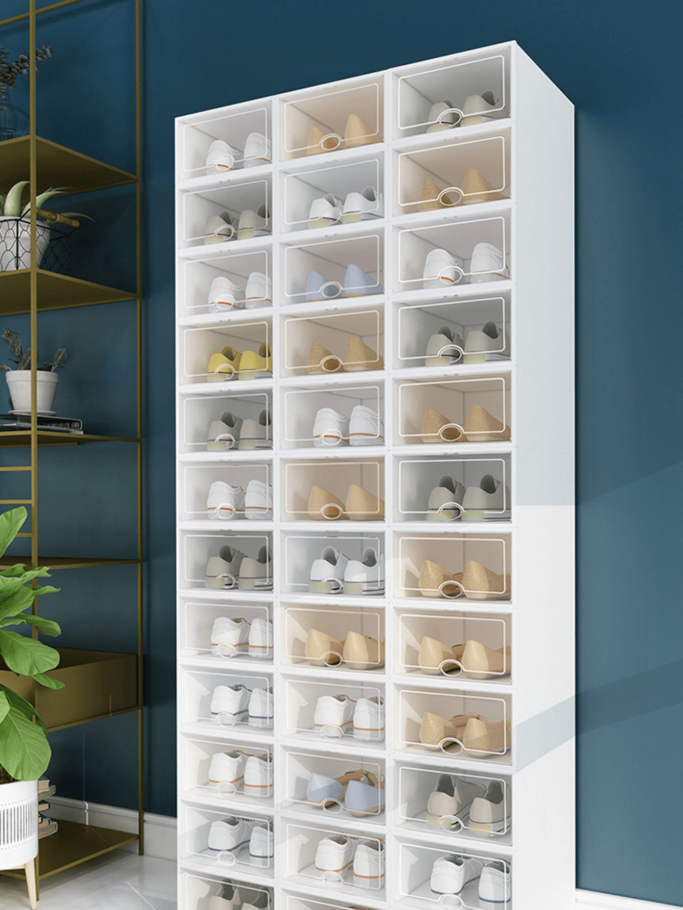 2pcs White Shoe Dustproof Storage Box | SHEIN UK