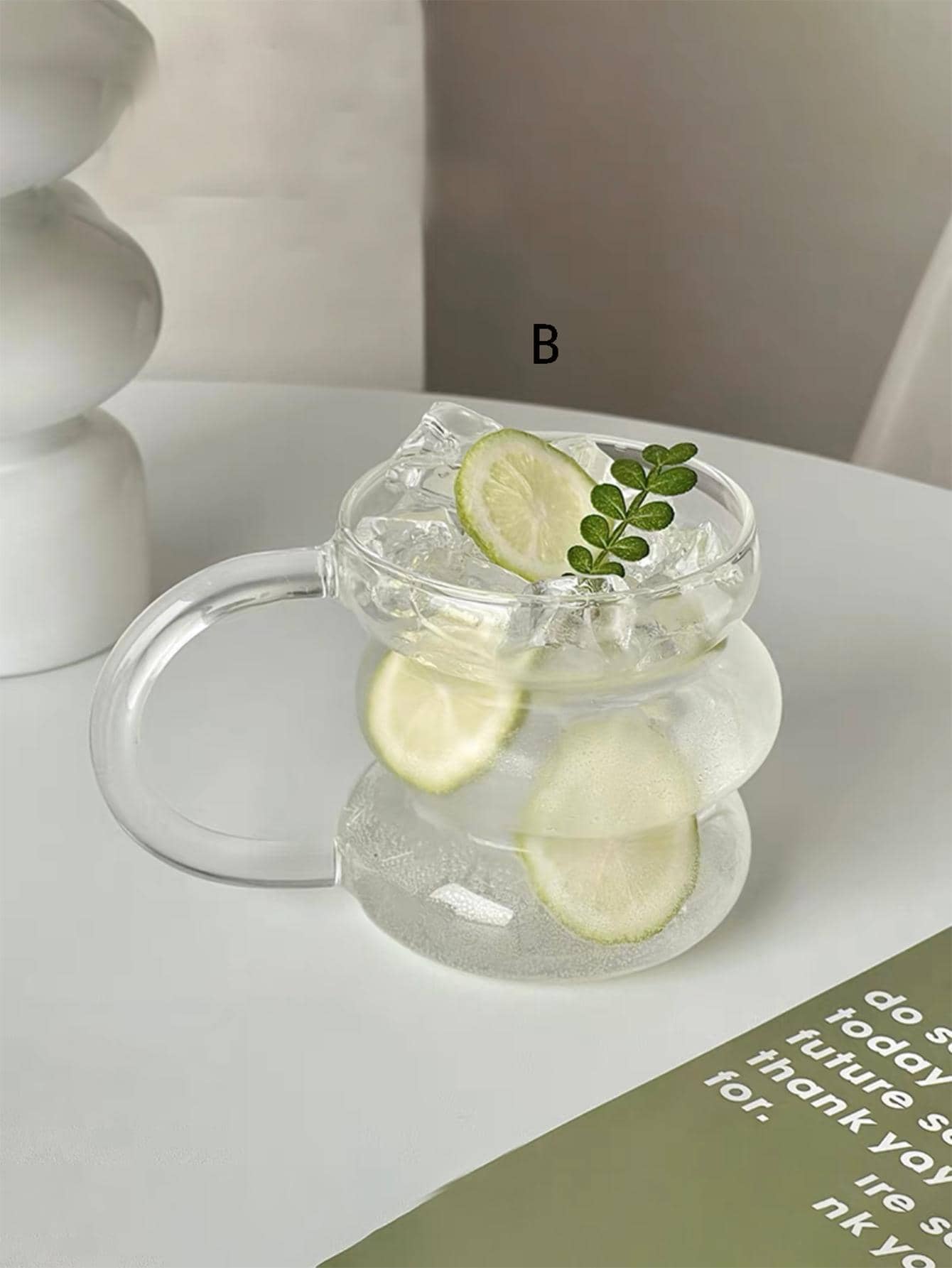 Summer High Borosilicate Glass Irregular Caterpillar Shaped Coffee Cup ...