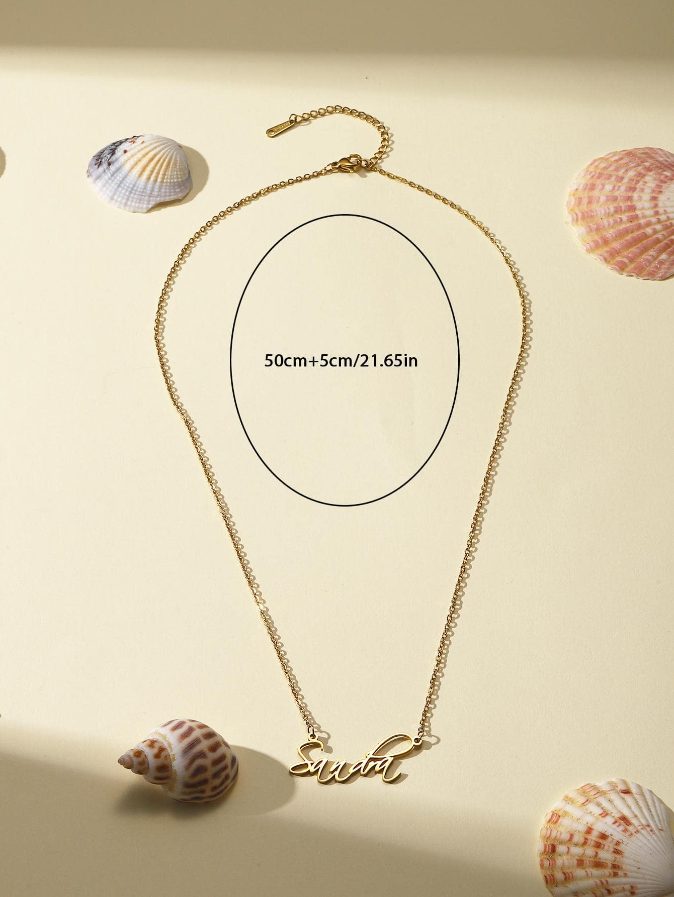 1pc Simple and stylish personalized font Women's name pendant necklace ...