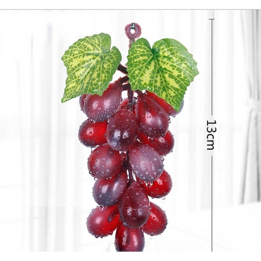 2pcs Hanging Artificial Grapes DIY Artificial Fruits Plastic Fake Fruit ...