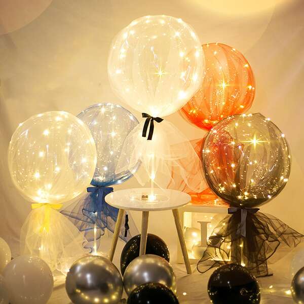 70x160cm Balloon Mesh Netting With Transparent Bobo Balloons For ...