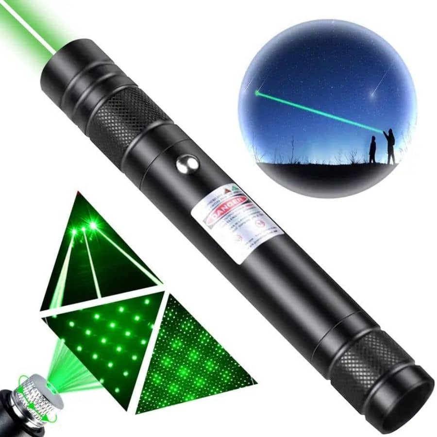 Green Laser Pen, Usb Rechargeable Built-in Battery Laser Flashlight ...