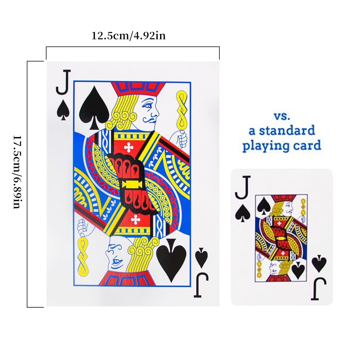1set Jumbo Giant Playing Card Deck, Large Oversized Playing Cards ...