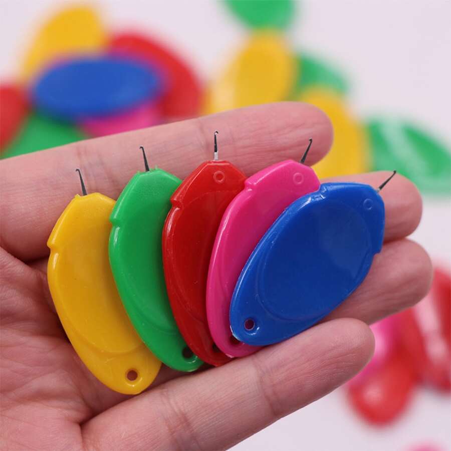 1/3/5pcs Thumb-Style Sewing Needle Threader, Easy Thread Device For ...
