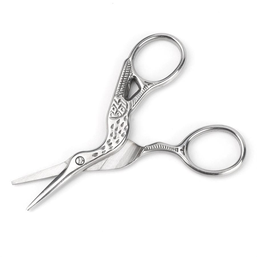 Stainless Steel Bird Design Embroidery & Pointed Tip Scissors, For ...