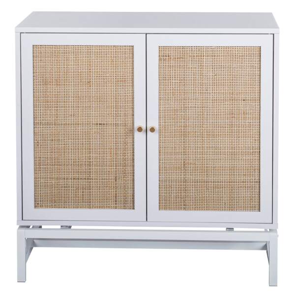 Wooden Storage Cabinet with Adjustable Inner Shelves, 2 Door Cabinet ...