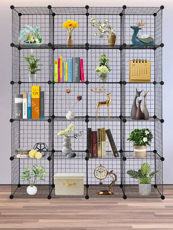 Wire Cube Storage, Multi-Use Modular Storage Shelving Rack, DIY Wire ...