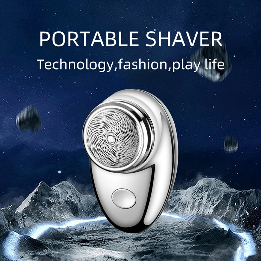 1pc Men's Capsule Electric Shaver, Mini Portable Electric Razor ...