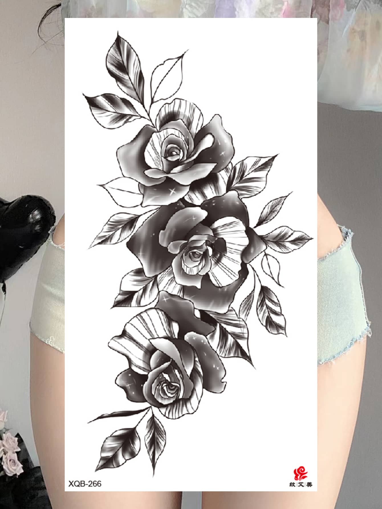 Waterproof Temporary Tattoo Sticker For Women, Sexy Floral Design ...