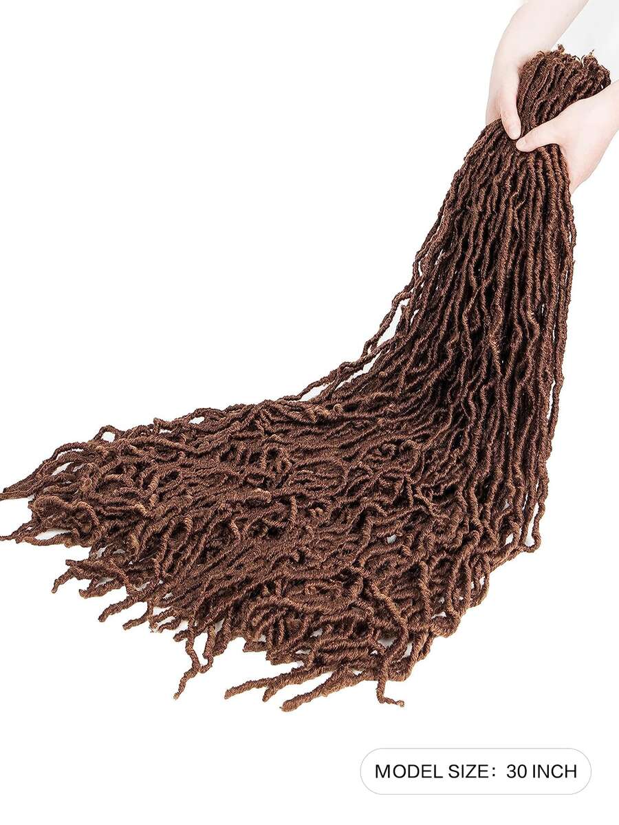 1 Pack Soft Locs Crochet Hair Women,Pre Looped 36 Inch Super Long Brown ...