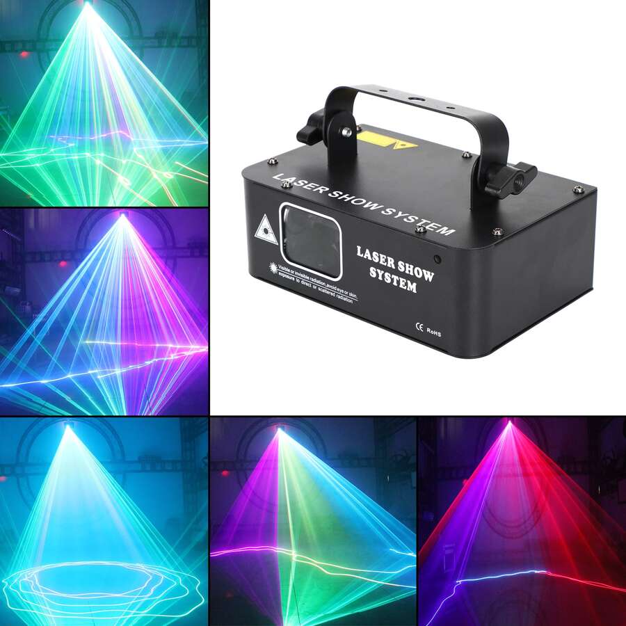 500mW DMX RGB LED Laser Beam Scanner Projector DJ Disco Party Stage ...