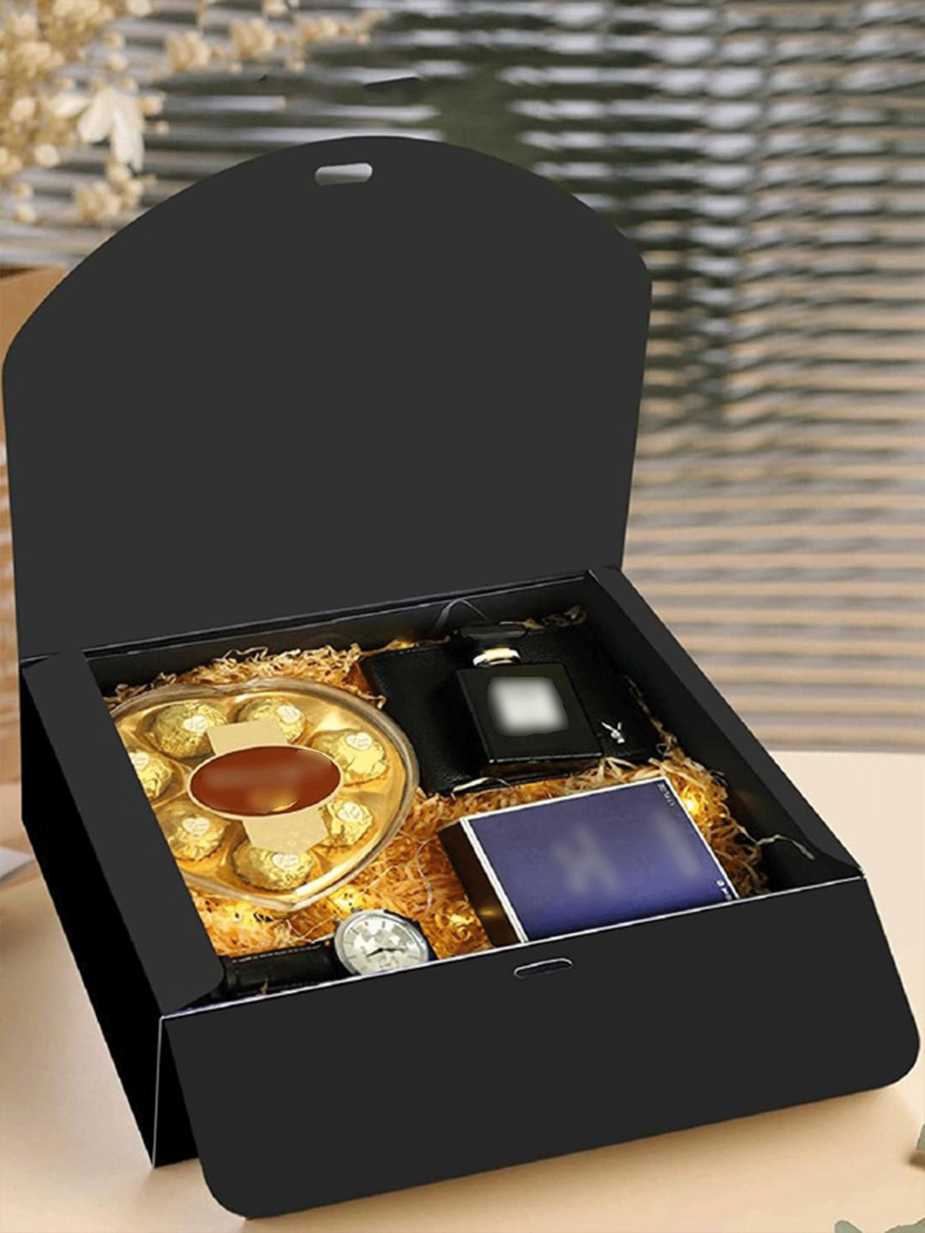 10pcs Solid Color Boxes With Lid And Ribbon, Party Favor Decoration ...