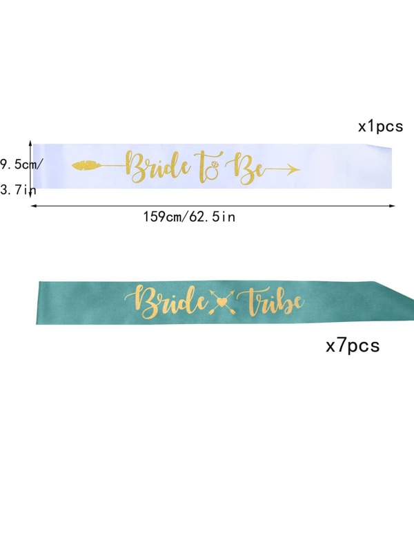 8pcs set Bride To Be/Bride Tribe Sash Set Bridesmaid Sash, Team Sash ...
