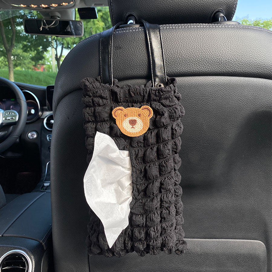 Bear Shape Long Pastry Tissue Box, Black | SHEIN USA