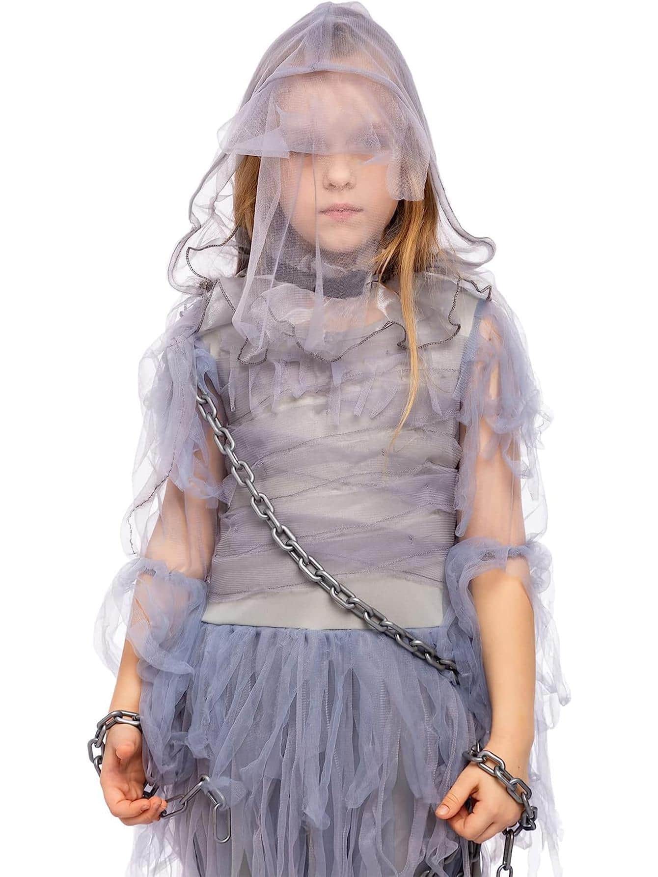 SYNCFUN Haunting Beauty Ghost Girl Halloween Costume, Scary Ghost Dress ...