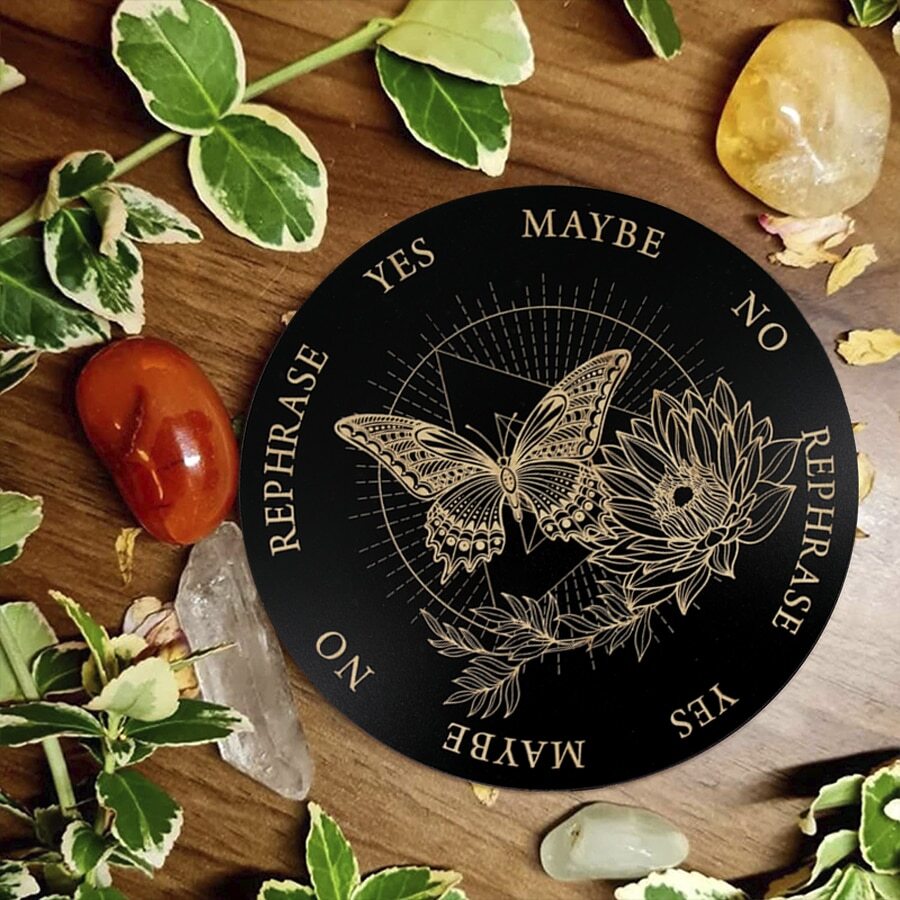 1pc Star Pendulum Board And Chakra Pendulum Wooden Dowsing Board ...