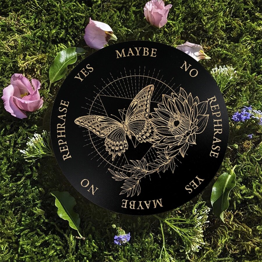 1pc Star Pendulum Board And Chakra Pendulum Wooden Dowsing Board ...