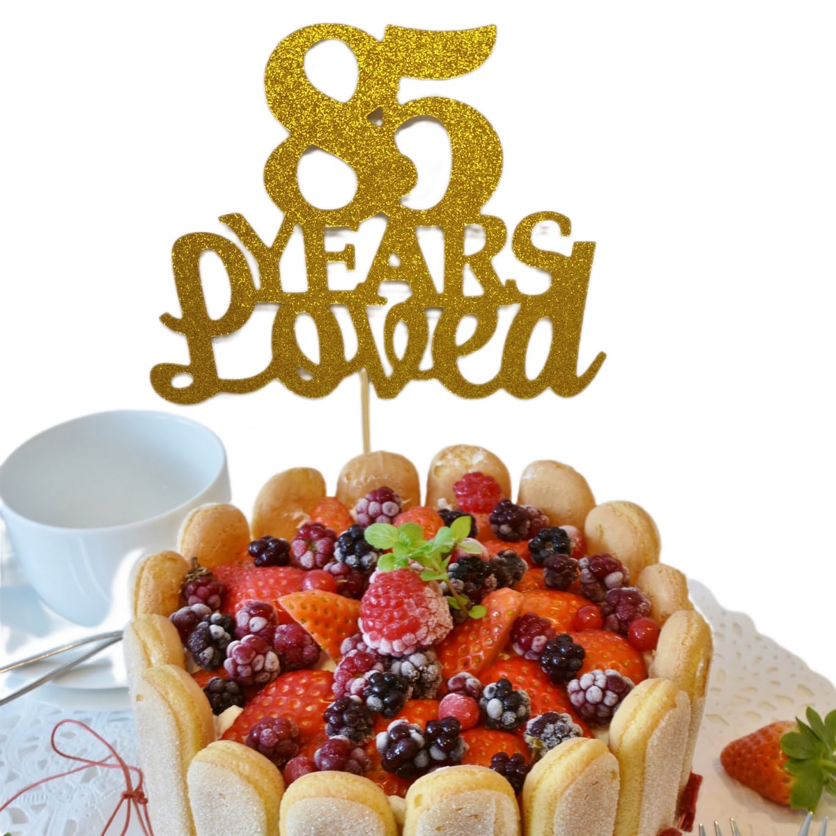 85 Years Loved Cake Topper | SHEIN USA