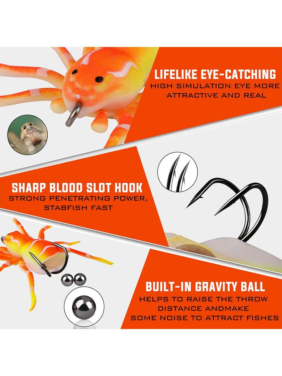 Sougayilang Spider Fishing Lures 1Pc 7g 7.5cm Artificial Bait With ...