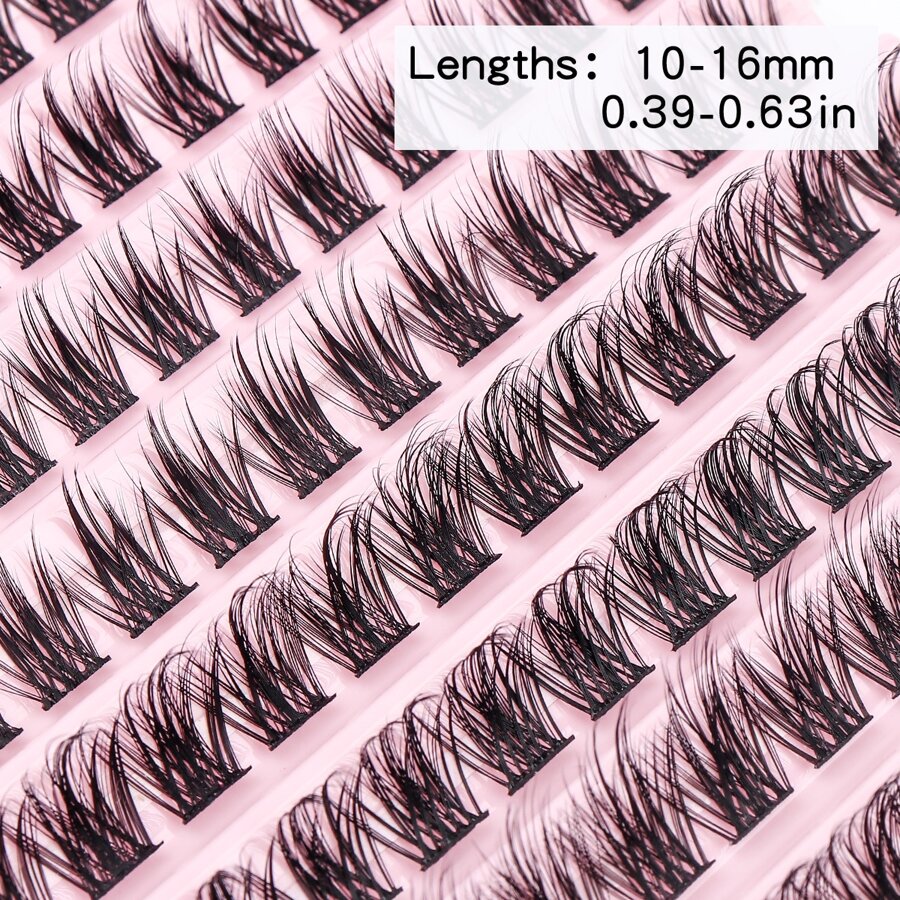 Azenlo Lash Clusters DIY Eyelash Extensions 120pcs Cluster Lashes Wispy ...