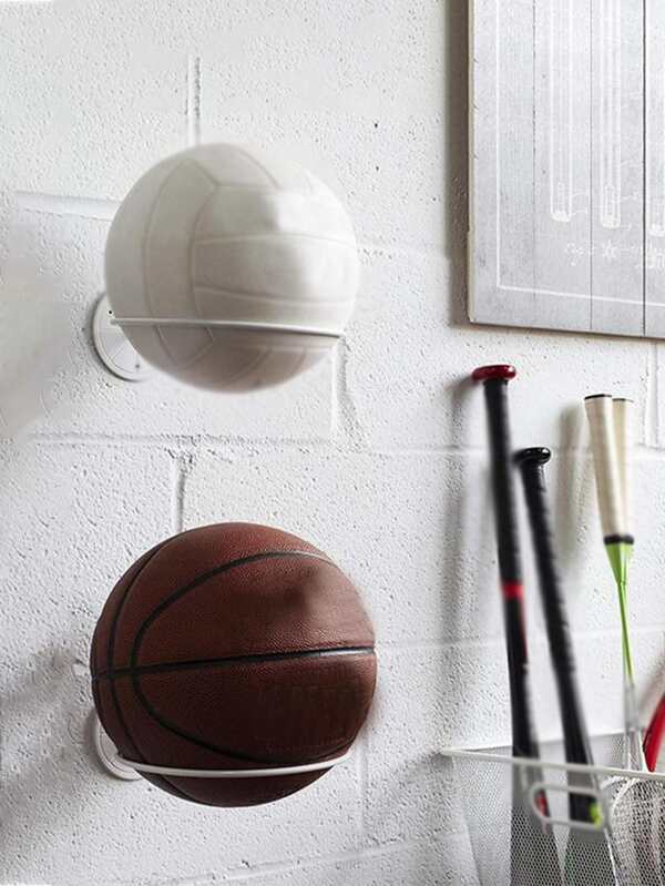 Basketball Football Storage Rack Wall Mounted Organizer Shelving ...