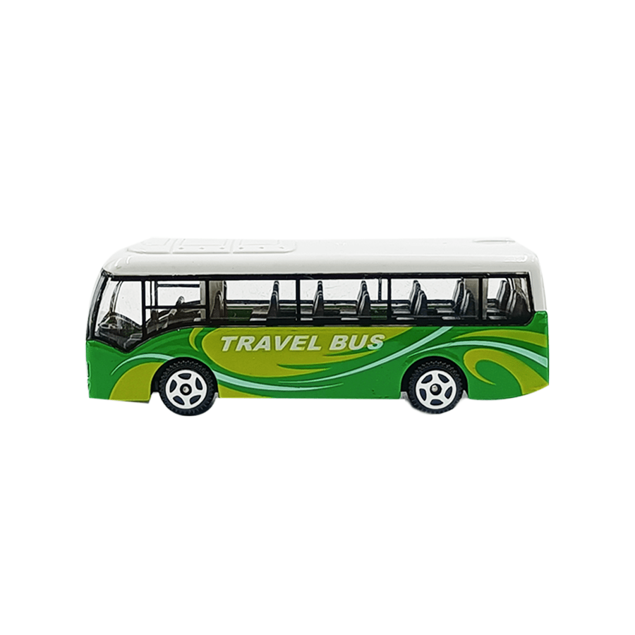 11cm Alloy Green Tourist Mini Bus, Sightseeing Green Shuttle Bus Model ...
