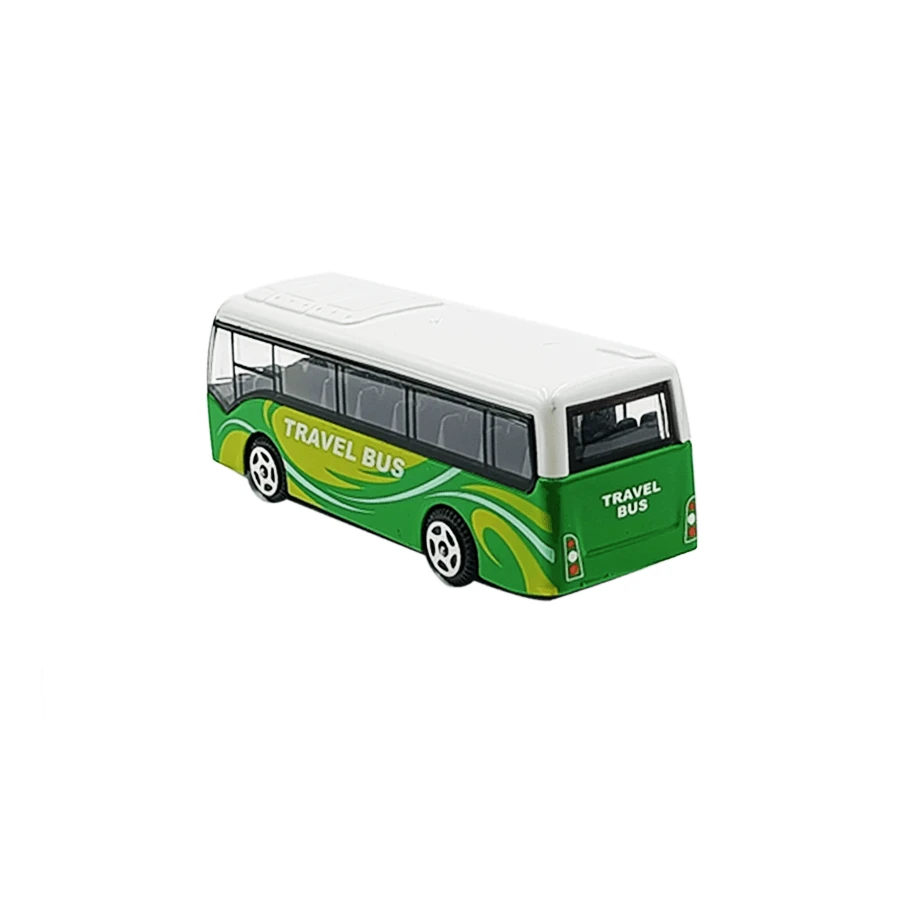 11cm Alloy Green Tourist Mini Bus, Sightseeing Green Shuttle Bus Model ...