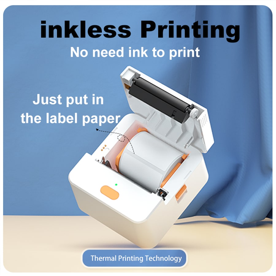 DETONGER P1 Green Label Printer Handheld Portable Mini Thermal Sticker ...