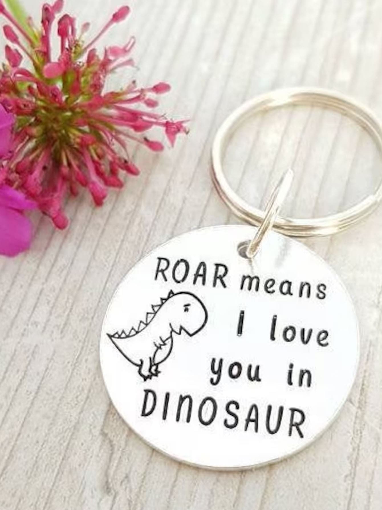 Street Fathers Day Gift From Son, Daddy Keyring From Daughter, Roar ...