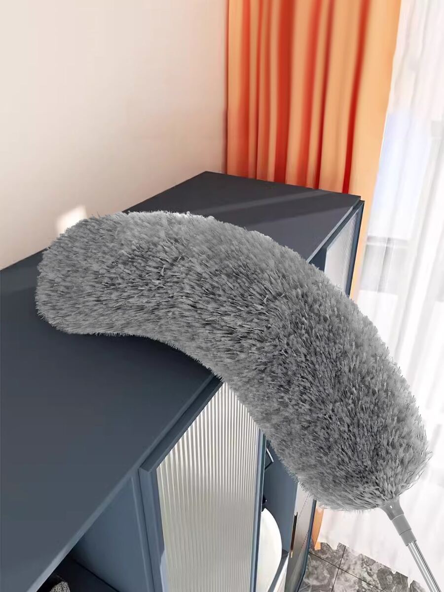 TIMIVO 1pcs Grey Extendable Feather Duster, Microfiber Duster, Ceiling ...