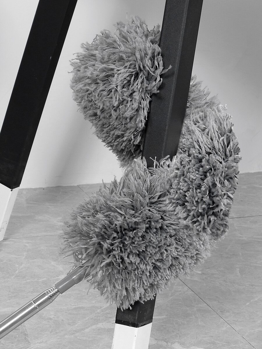 TIMIVO 1pcs Grey Extendable Feather Duster, Microfiber Duster, Ceiling ...