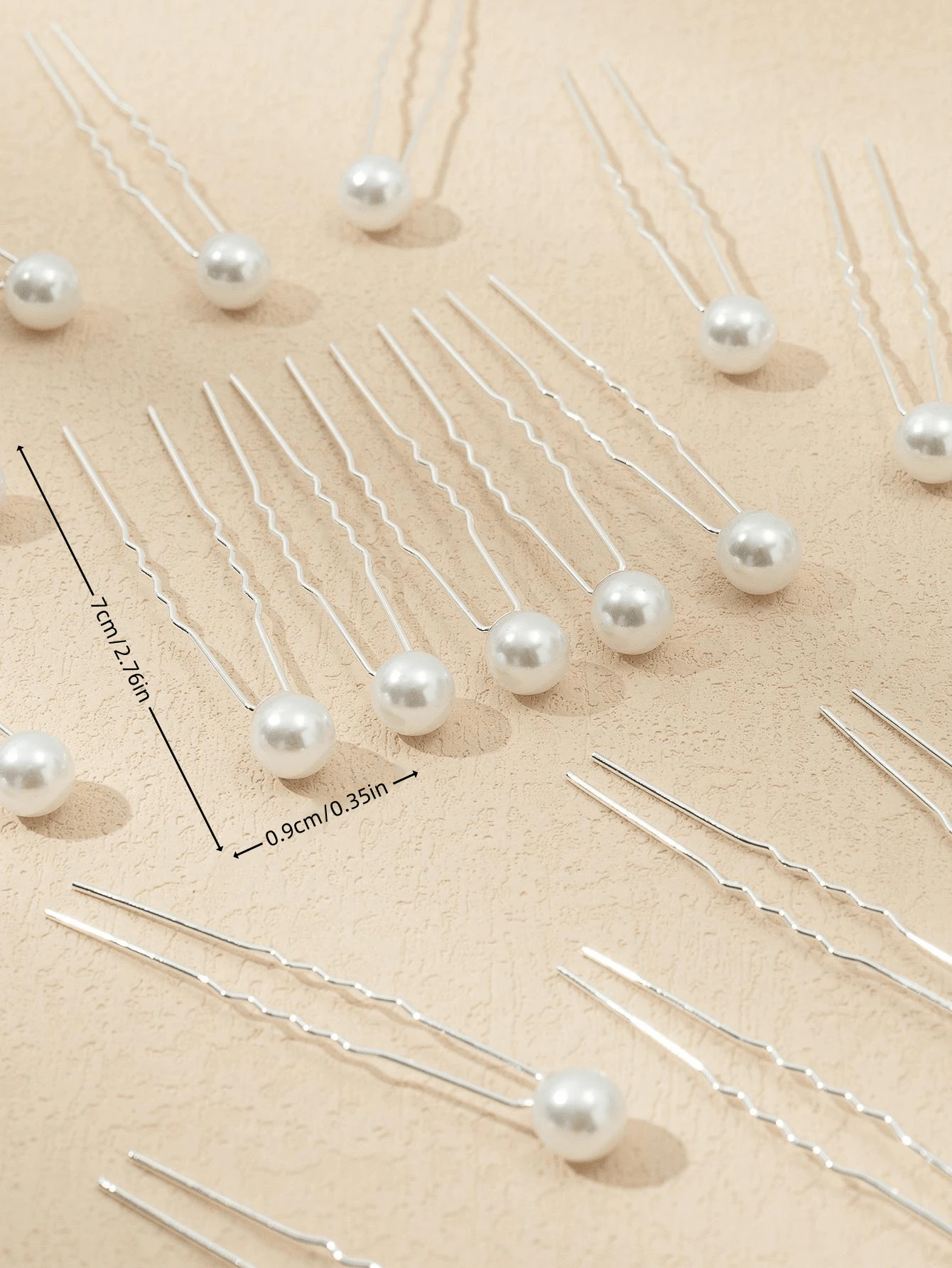 20pcs Hair Pins With Faux Pearl & Rhinestone Decor, Suitable For Updo ...