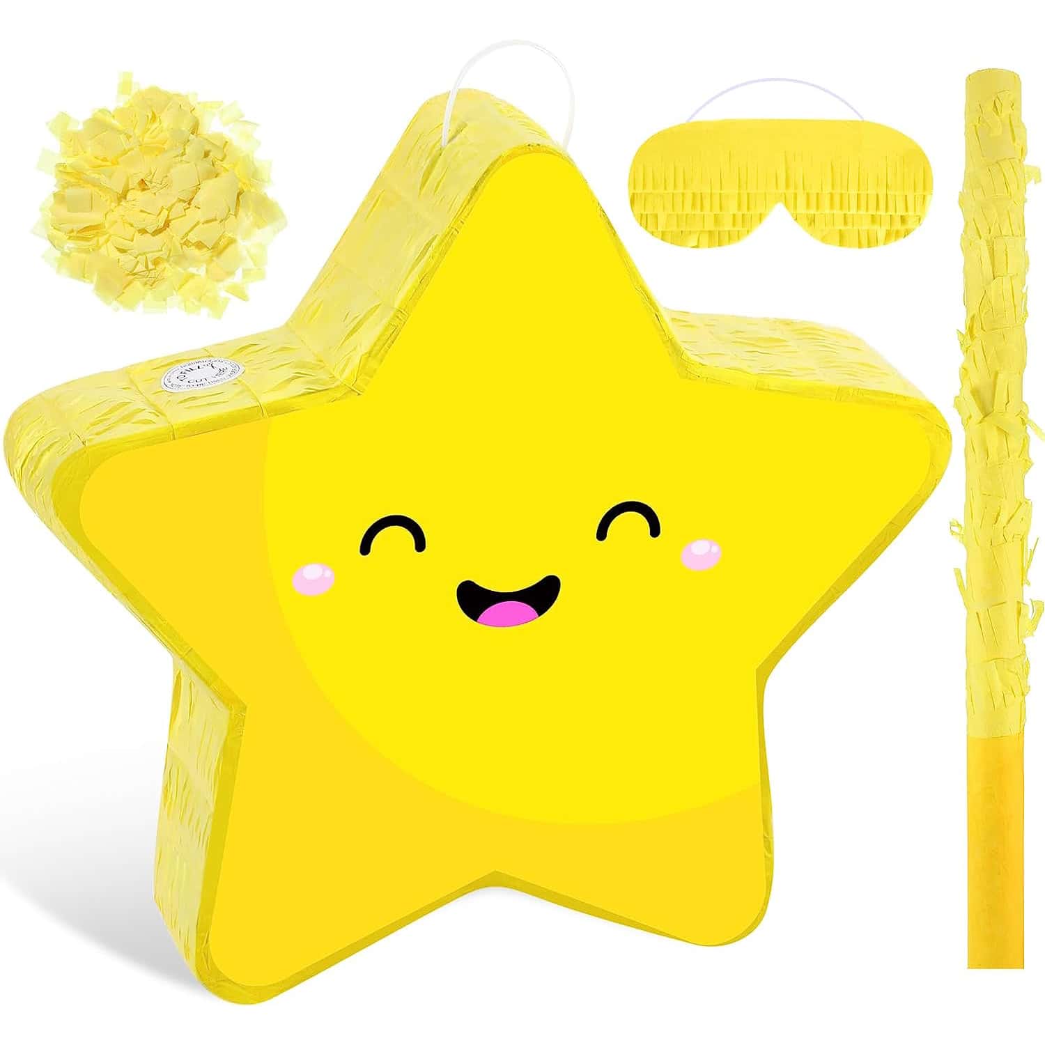 Yellow Pinata Star Pinata for Kids Star Birthday Pinata Star Yellow ...