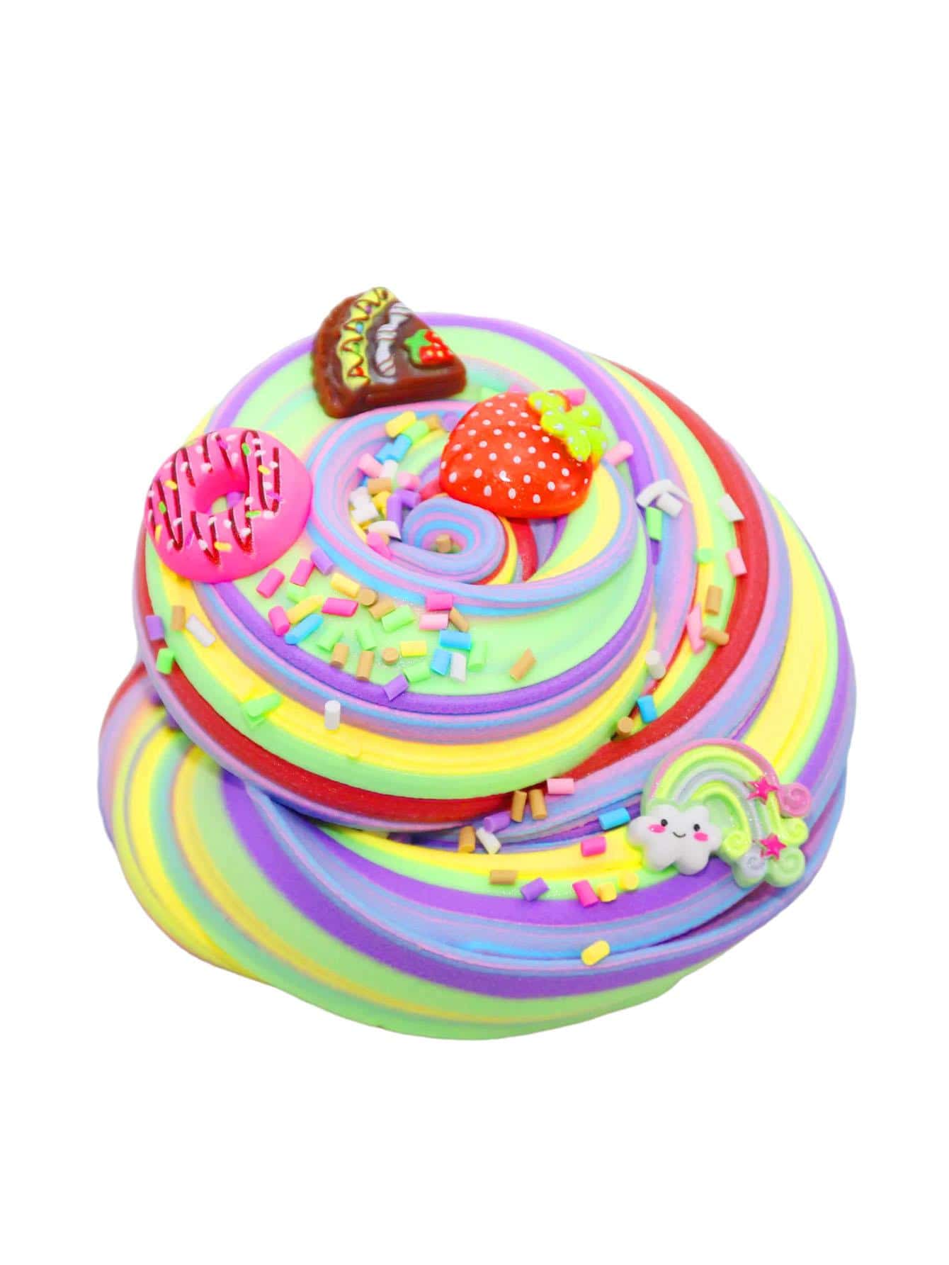 1box Slime Kit 6 Colors Diy Ice Cream Fluffy Slime Toy, Slime Party ...