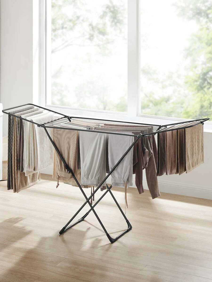 SONGMICS Clothes Drying Rack, Metal Laundry Drying Rack, Foldable ...