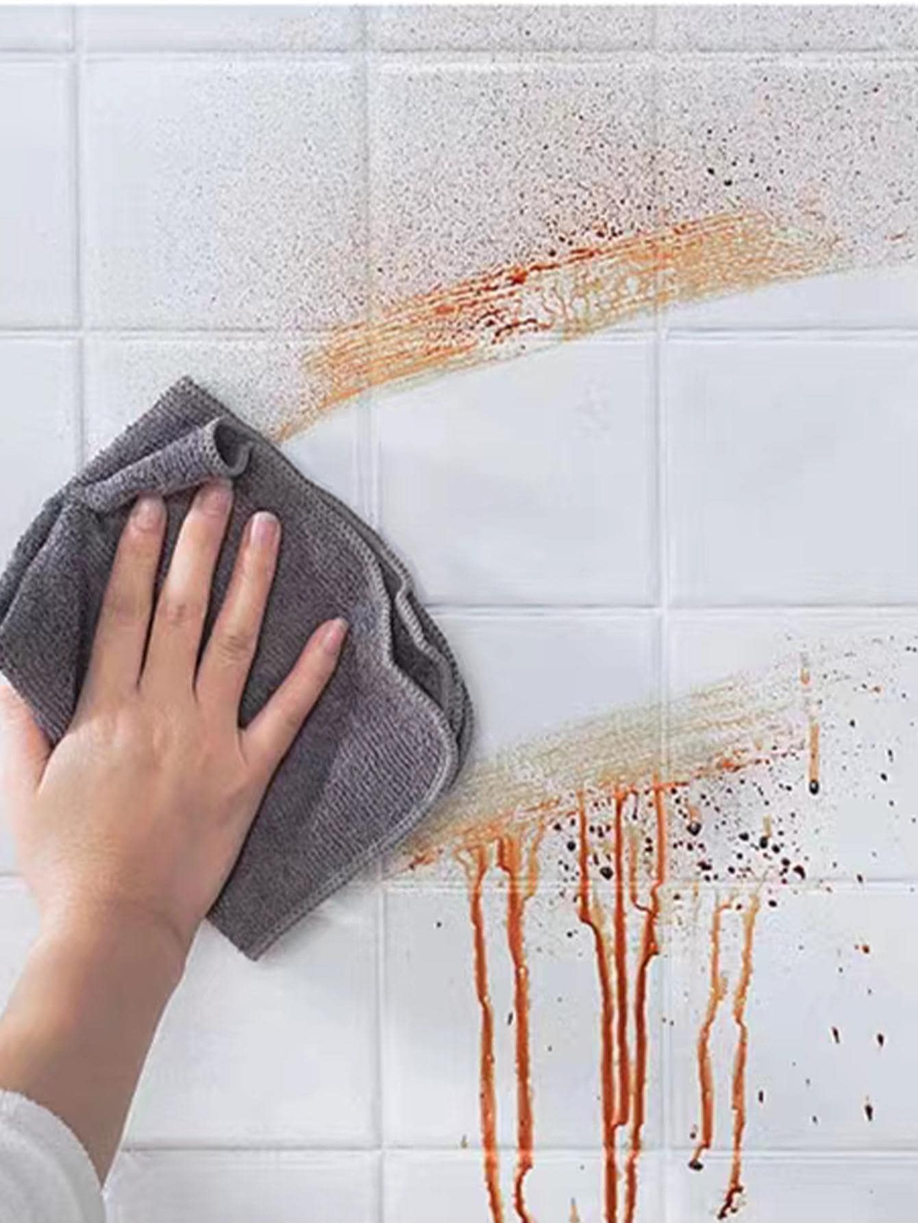 1pc Kitchen Anti-oil & High-temperature Resistance Transparent Tile ...