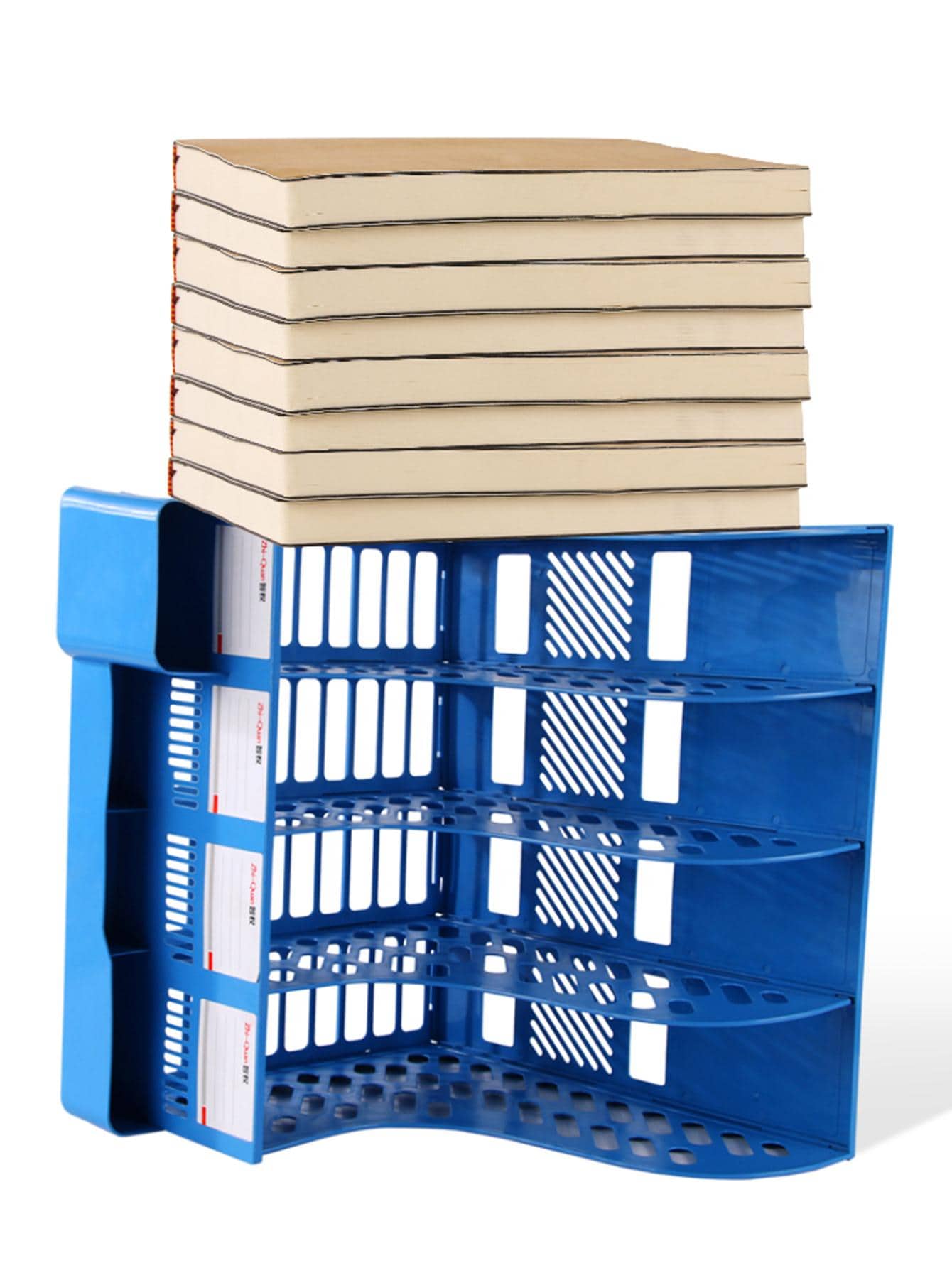 1pc Gray Desktop File Organizer, Multifunctional File Holder, File ...