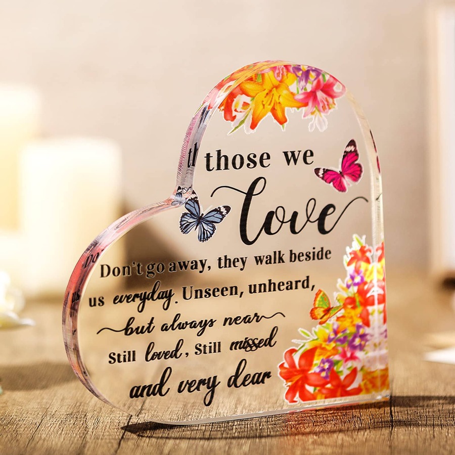 Sympathy Gifts Memorial Bereavement Gifts Crystal Glass Heart ...
