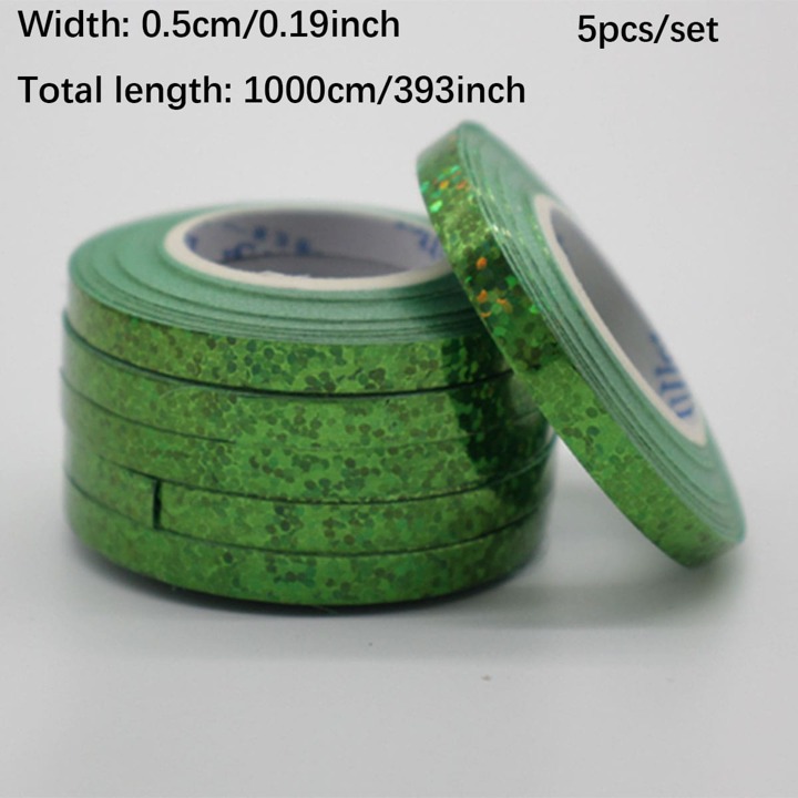 10m Green Laser Flashing Balloon Ribbon For Party Diy & Scene ...