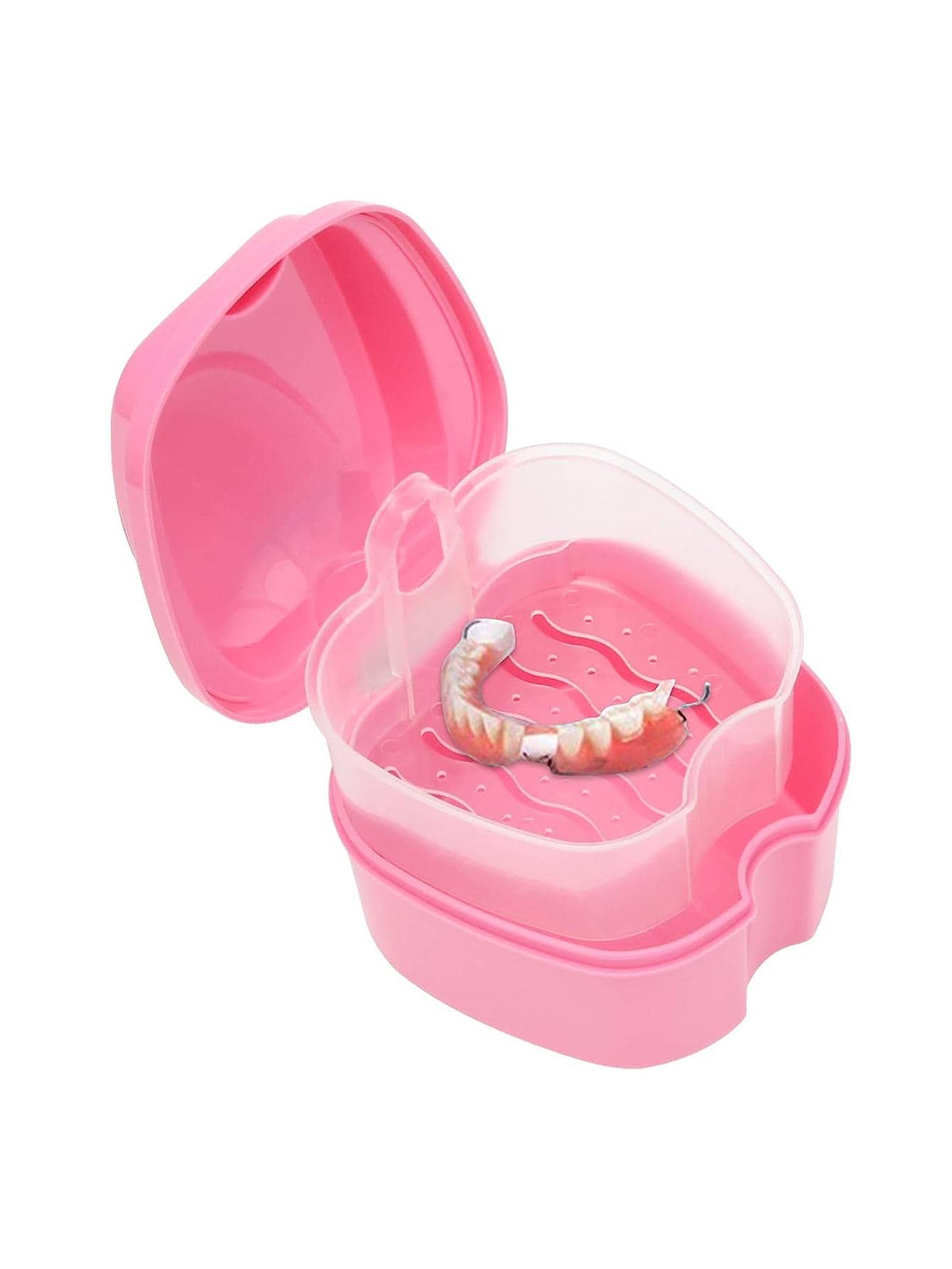 1Pc Plastic Dental Retainer Case Orthodontic Teeth Storage Box Denture ...