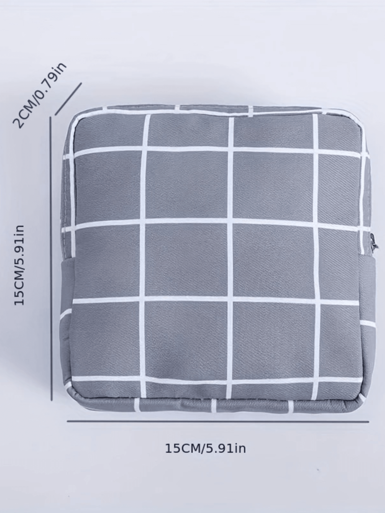 Sanitary Pad Storage Pouch With Grid Pattern, Menstrual Bag, Portable ...